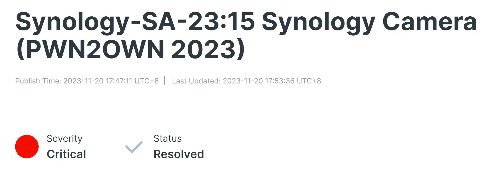 Synology Camera Critical Vulnerabilities Patched: Upgrade Immediately ... Synology Camera Critical Vulnerabilities Patched: Upgrade Immediately ...